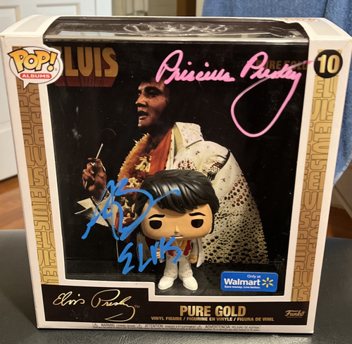 Austin Butler & Priscilla Presley signed, JSA Funko Pop Elvis Presley ...