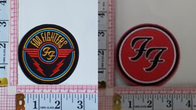 Foo Fighters Classic Rock Band Embroidered Iron On Lot Of 2 Patches ...