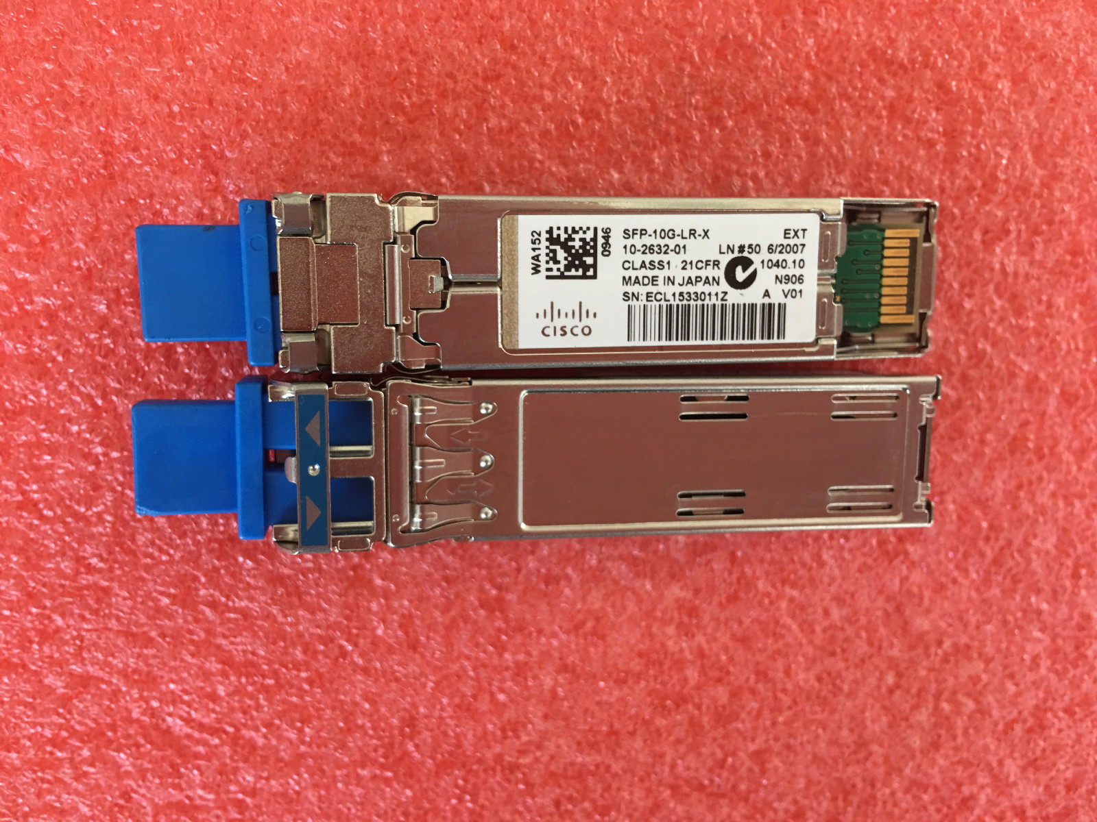 Cisco SFP-10G-LR-X 10-2632-01 Multirate 10GBASE-LR OTU2/OTU2e for E ...