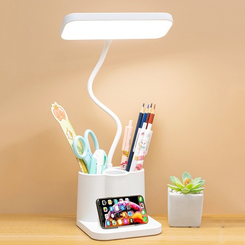 Dimmable LED Desk Light Touch Sensor Table Bedside Reading Lamp ...