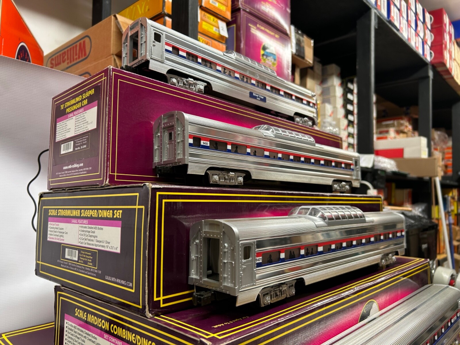 Mth Amtrak (Plated) 70 Aluminum 5-Car Passenger Set MT-6508 (2) | eBay