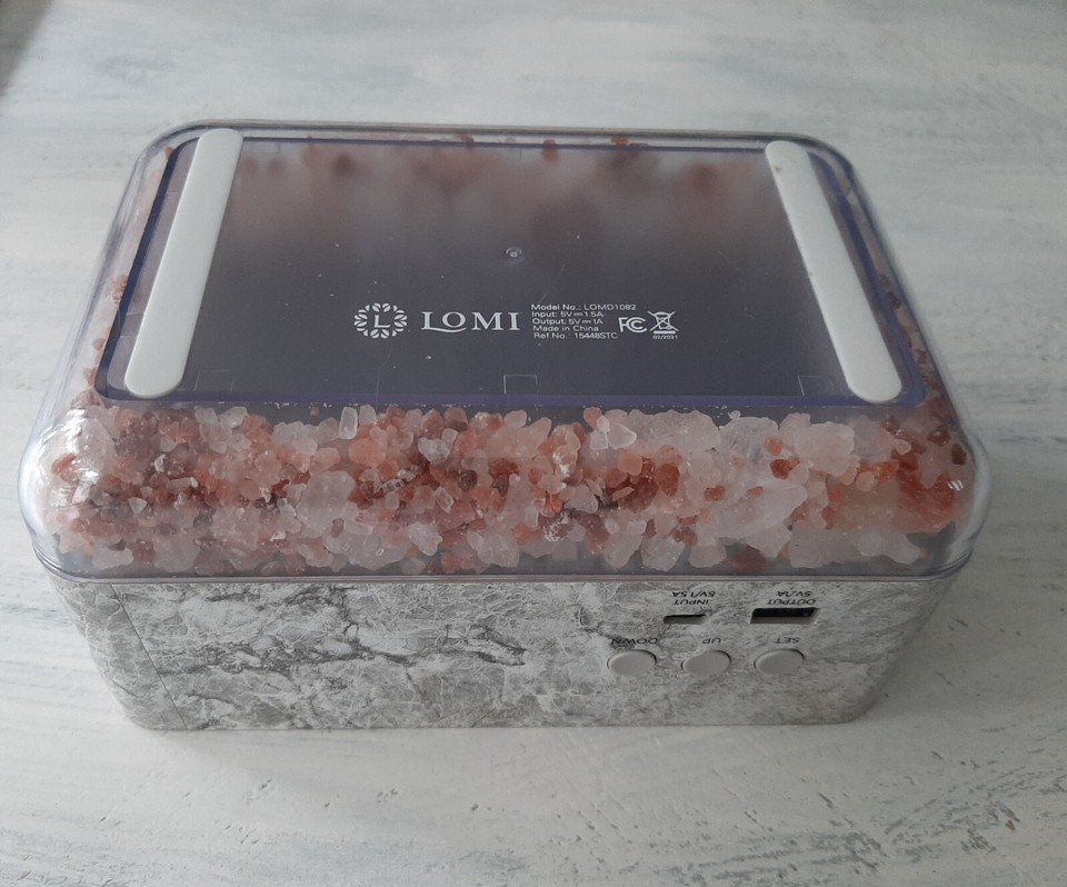 Lomi Sunrise Alarm Clock w/Himalayan Salt Base Model LOMD1082 ...