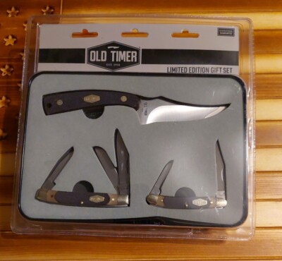 Old Timer 1158656 3-Pcs Fixed Blade/Folding Blade Gift Set Tin | eBay