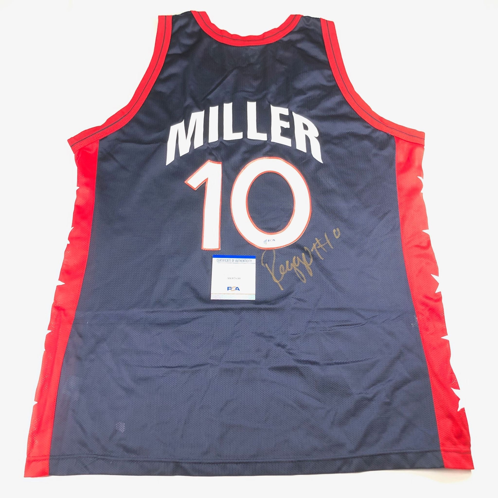 Reggie Miller Autographed Memorabilia | Signed Photo, Jersey ...