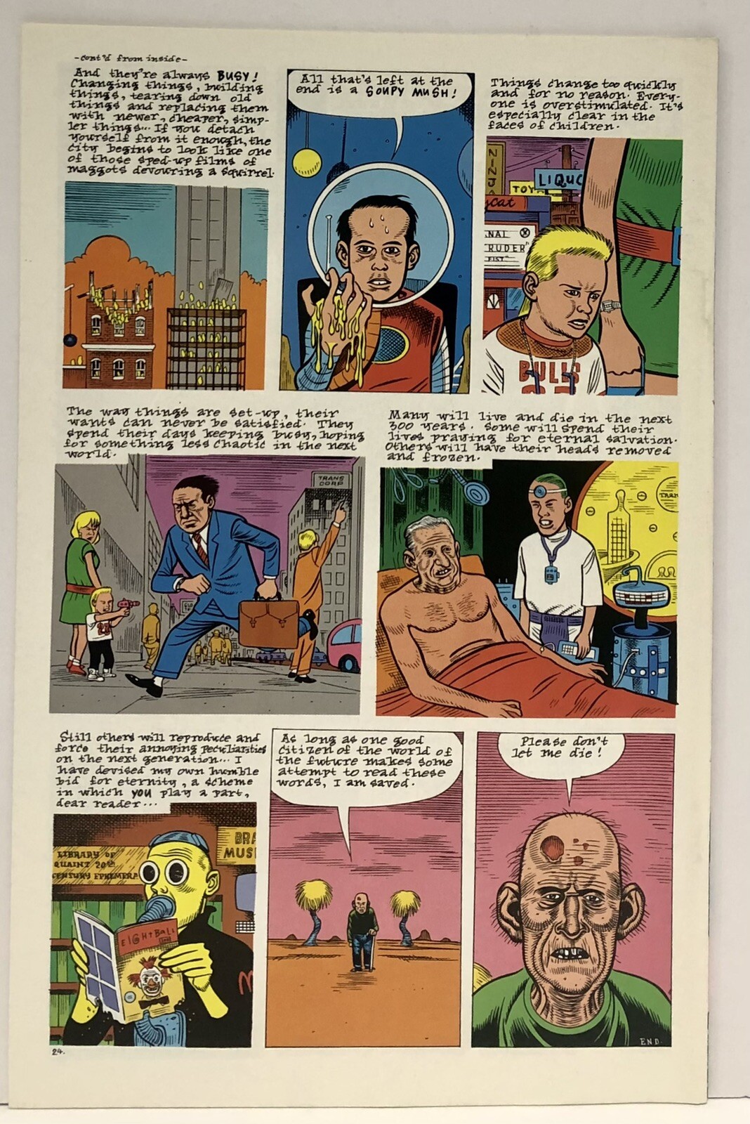 EIGHTBALL # 10 NM 1st print [1989 comic Fantagraphics] Daniel Clowes ...