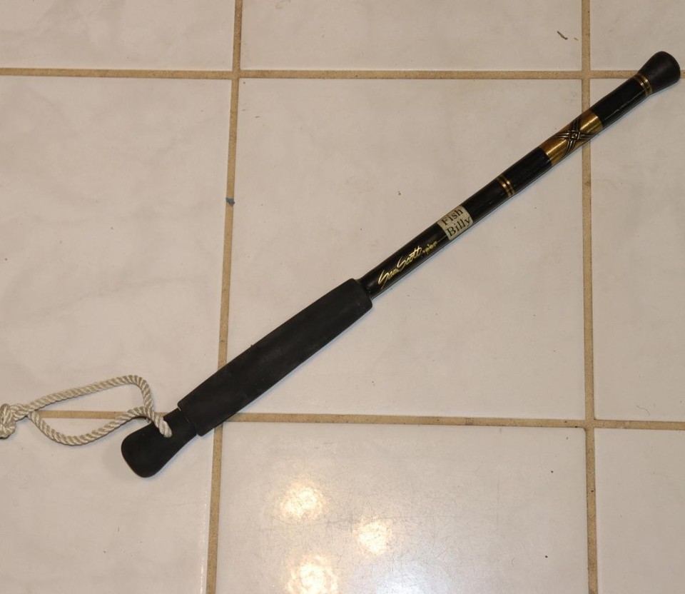 Vintage 22" Sam Scott Fish Billy Club with Lanyard Palm Beach Rods Nice ...