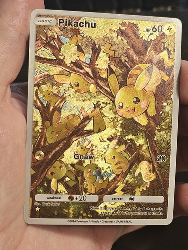 Pikachu TCG Pocket Custom Textured Pokemon Fanart Card | eBay