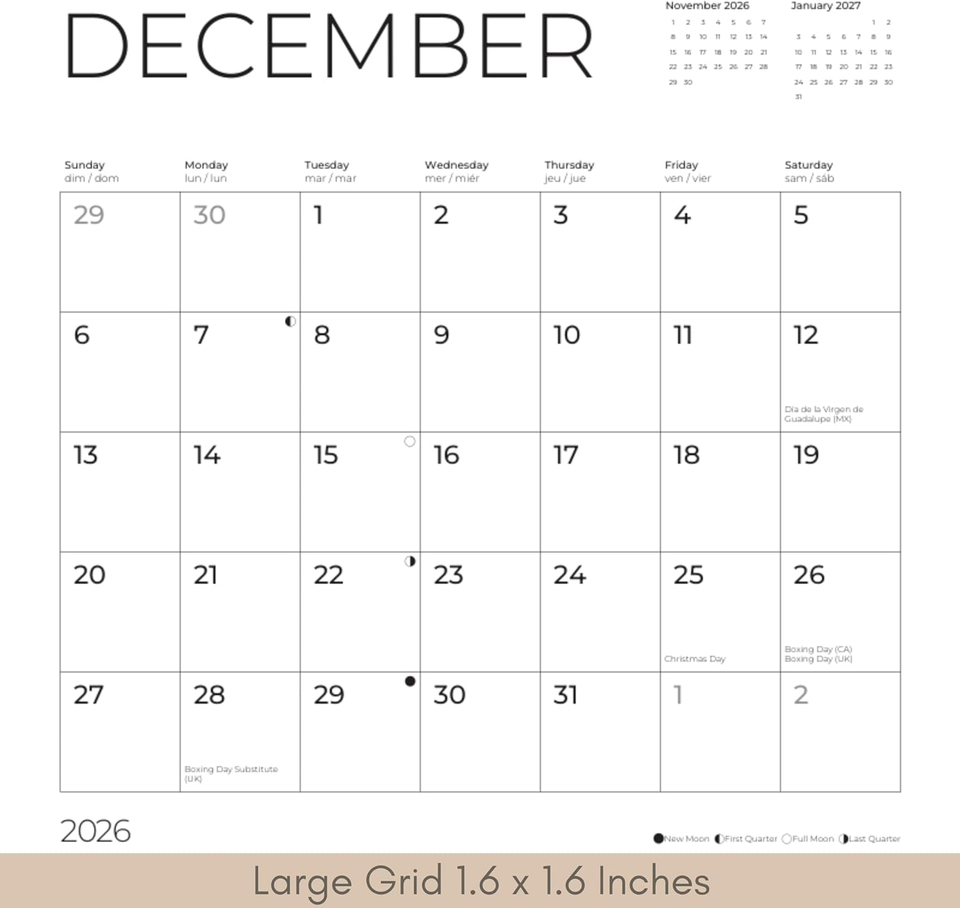 Bearded Men Wall Calendar 2026 | 12" x 24" Open | Hot Guy Calendar ...