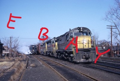 Jersey Central CNJ EL C424 SE-98 Action Elizabeth NJ 1972 Original ...