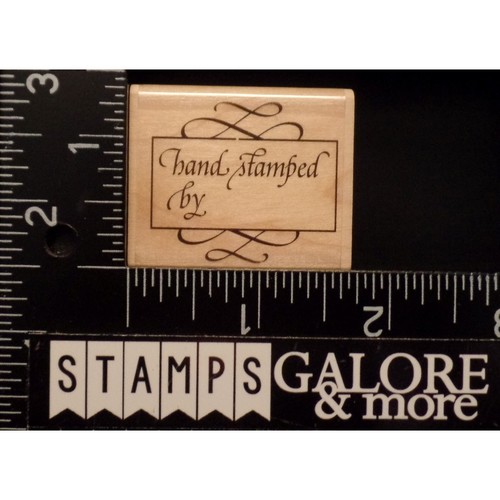 Impression Obsession Rubber Stamps B1385 HAND STAMPED BY BORDER ...