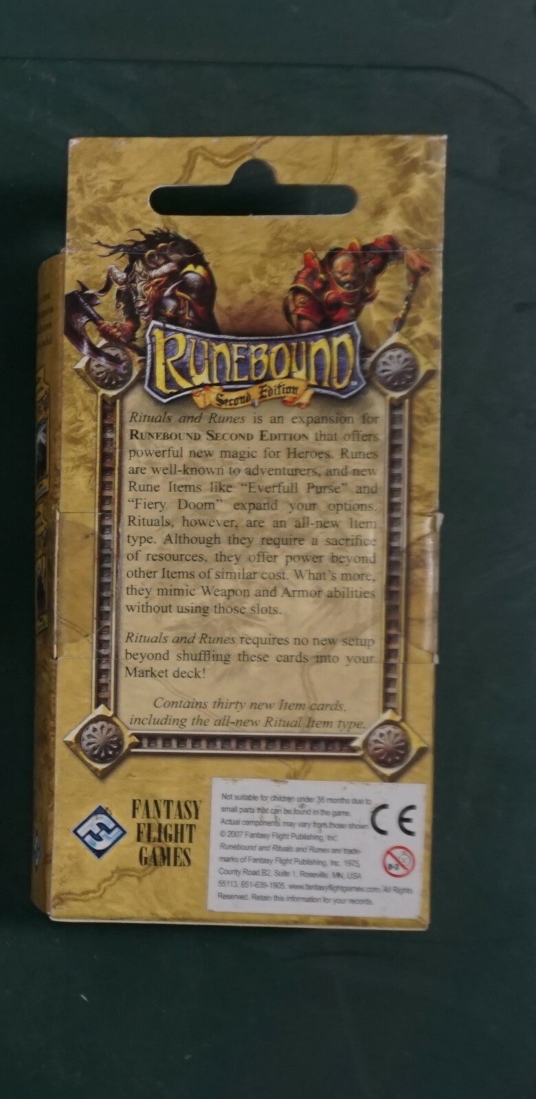 Runebound 2nd Edition: Rituals and Runes Item & Ally Card Expansion | eBay