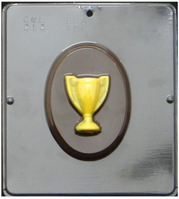 NEW 1 Cavity Oval TROPHY PLAQUE Chocolate Candy Fondant Butter Plaster ...