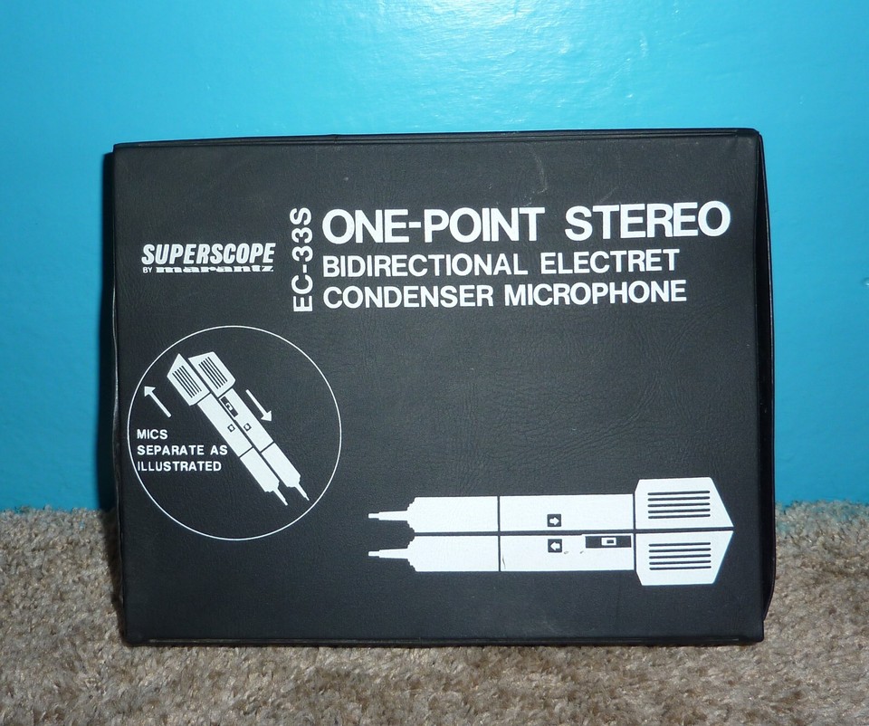 Marantz Superscope EC-33S Bidirectional Electret Microphone Excellent ...