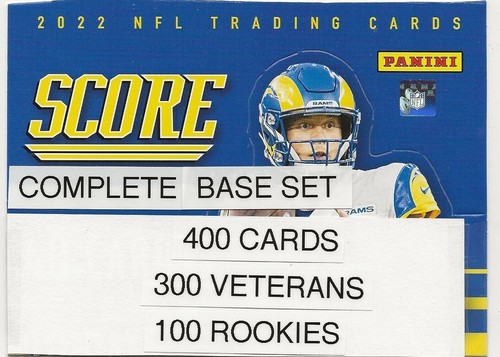 2022 Score Football Complete 400 Card Base Set 300 Veterans & 100 ...