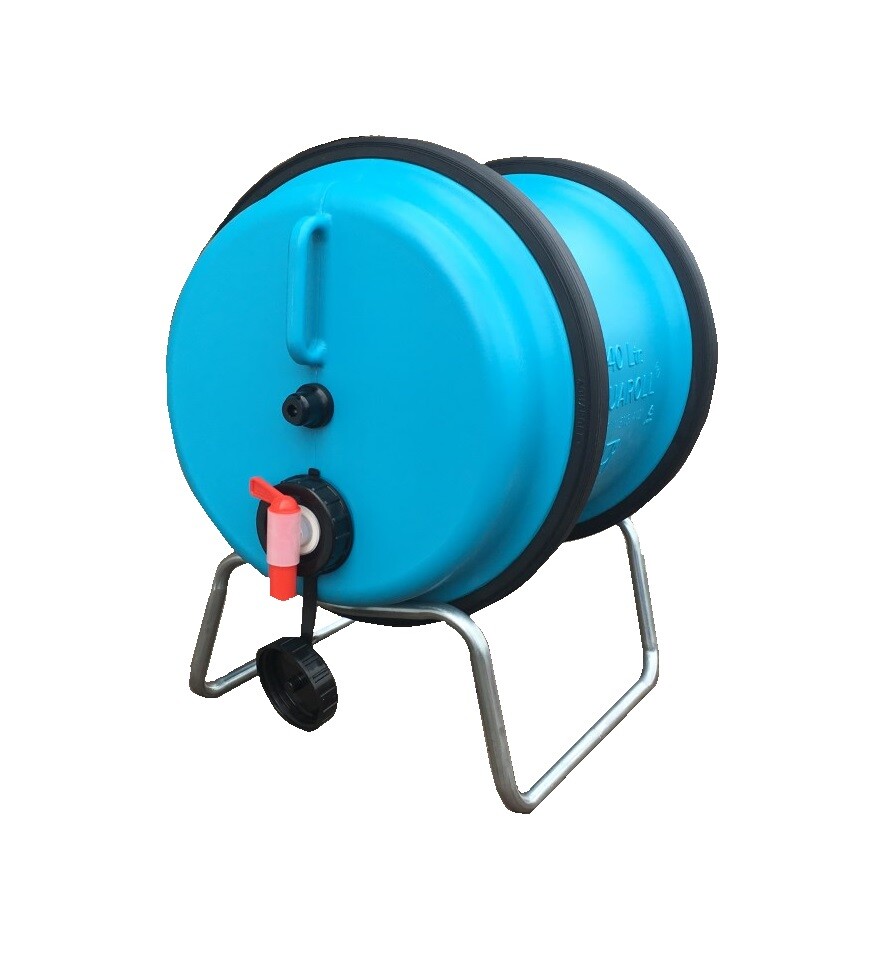 GENUINE 40L ECONOMY AQUAROLL FRESH WATER ROLLER + TAP + STAND CARAVAN ...