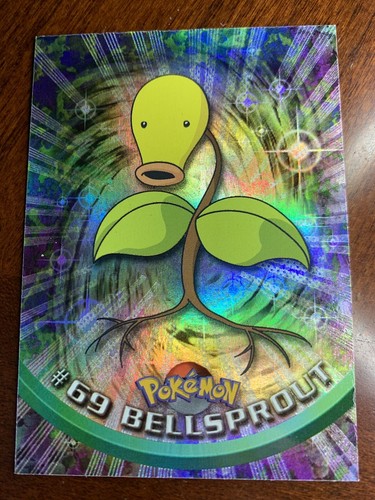 1999 Topps Pokemon TV #69 Bellsprout Rainbow Foil Black Logo C | eBay