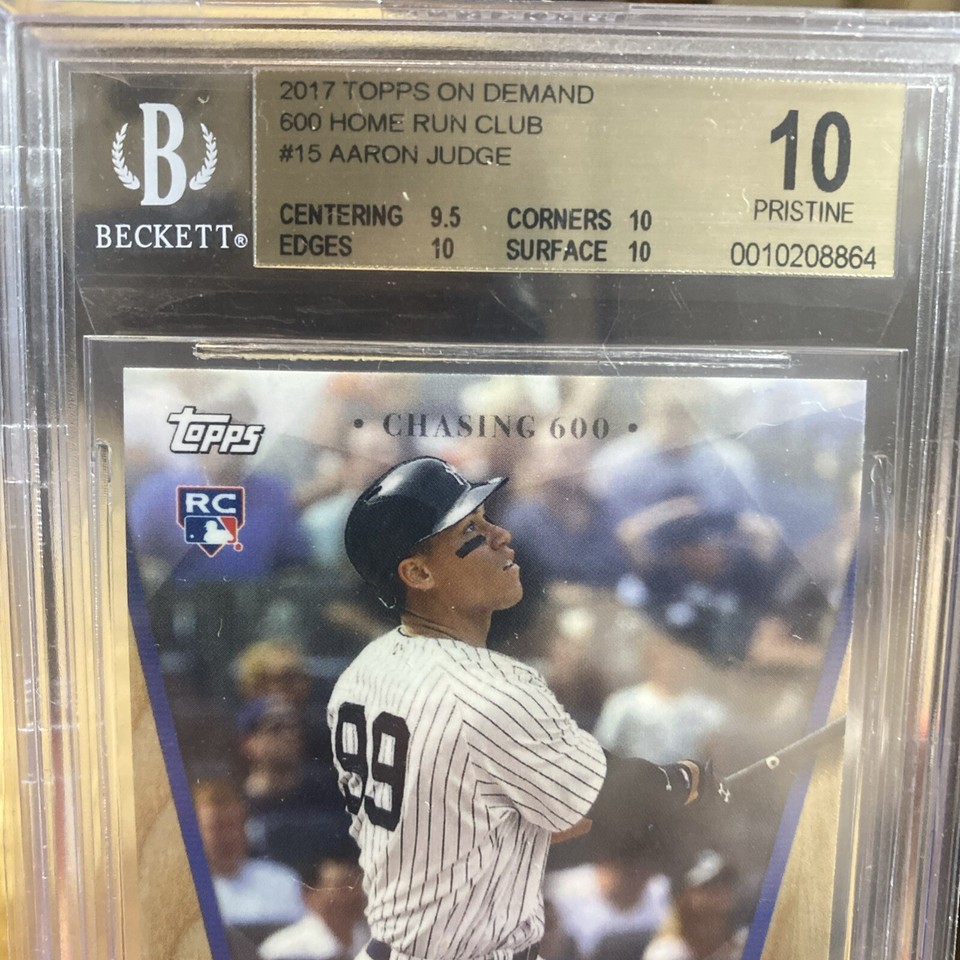 2017 Topps on Demand 600 HR Club Aaron Judge Rookie Card BGS 10 ...
