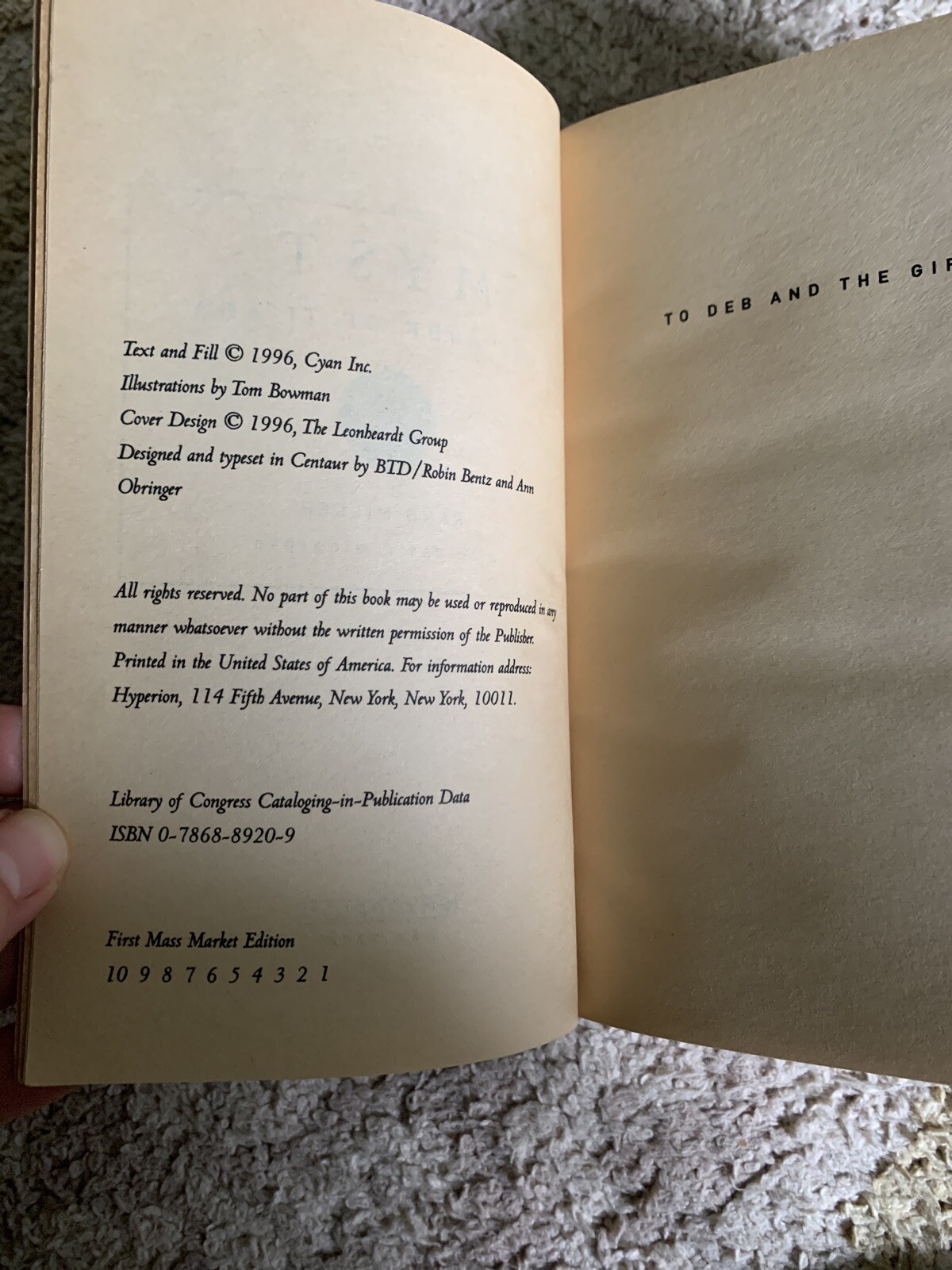 Myst : The Book of Ti'Ana by David Wingrove, Rand Miller and Robyn ...