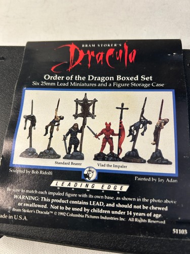 Bram Stoker's Dracula Movie Miniatures Order of the Dragon Leading Edge ...