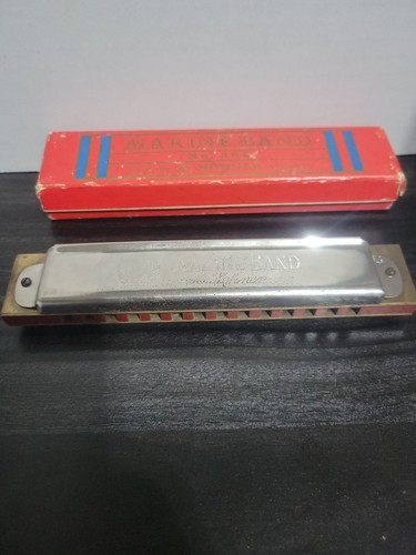 Vintage HOHNER MARINE BAND Harmonica No 365 - 14 Hole Key "C" with ...