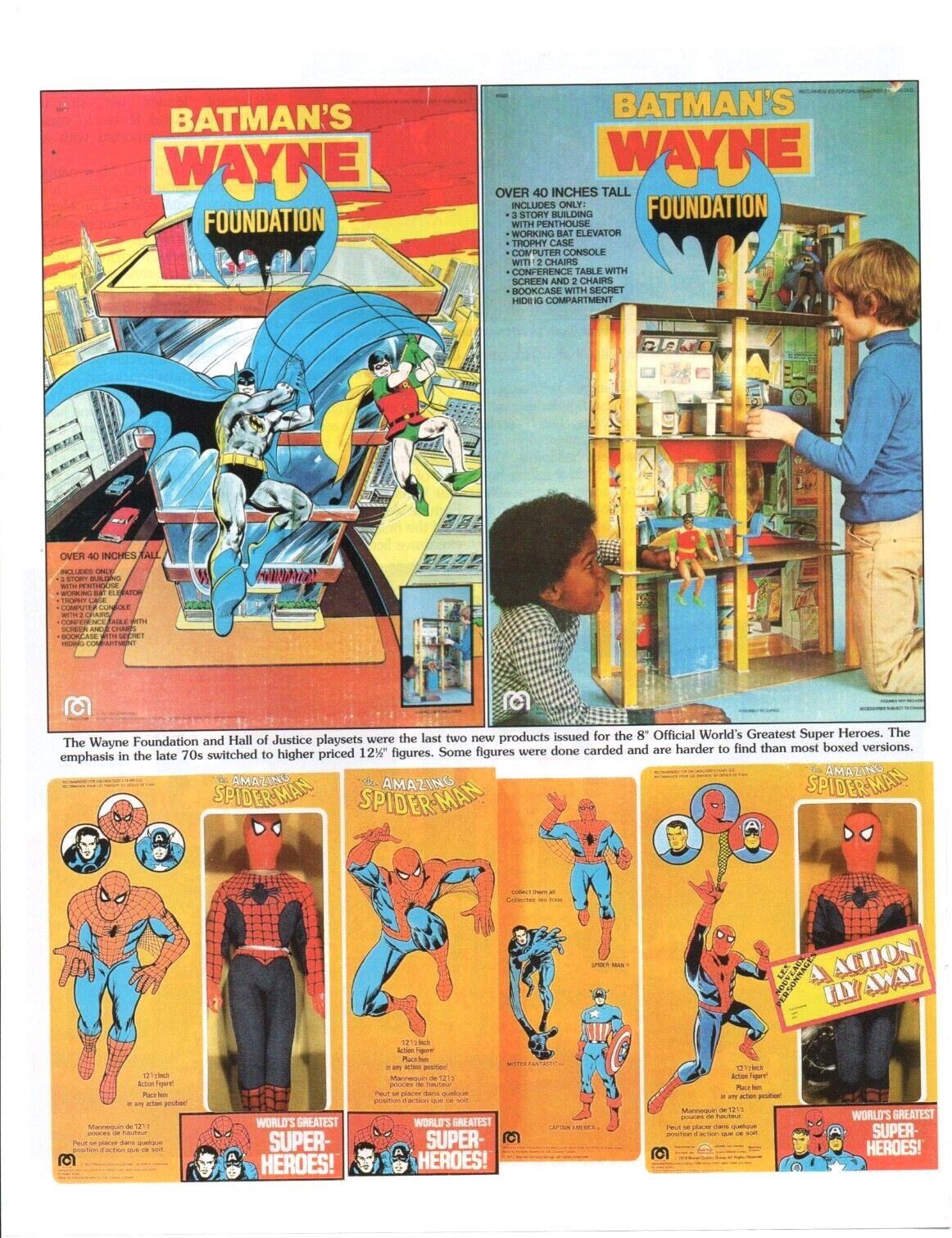 2005 Action Figures Toy PRINT AD ART - Batman's Wayne Foundation ...