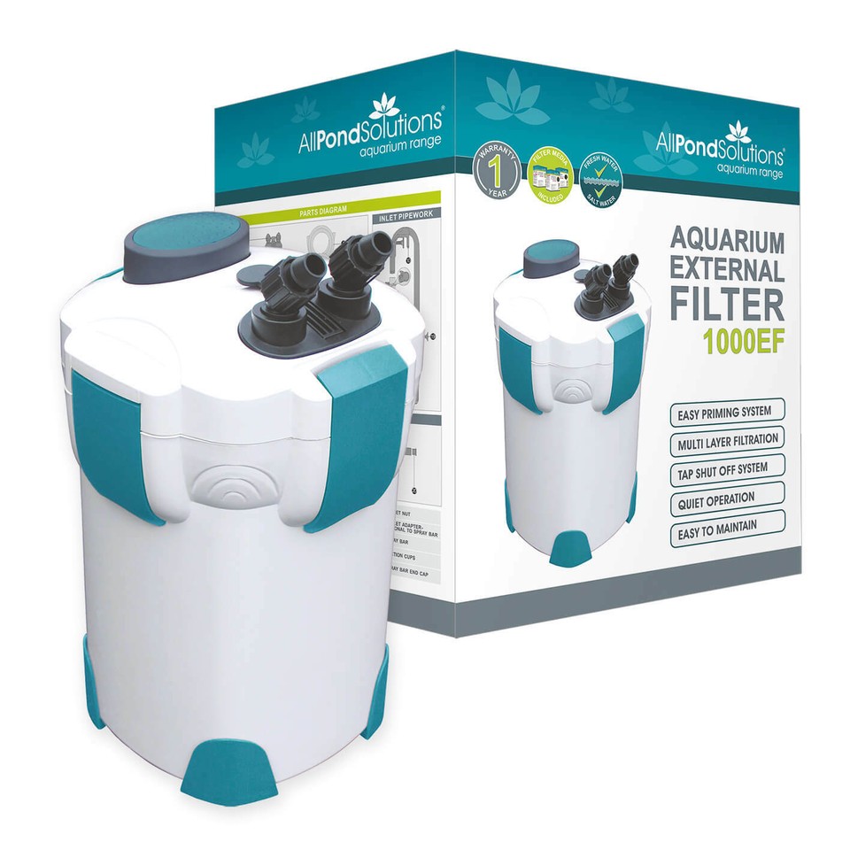 Aquarium Fish Tank External Filter - Optional 9w UV Steriliser + Media ...