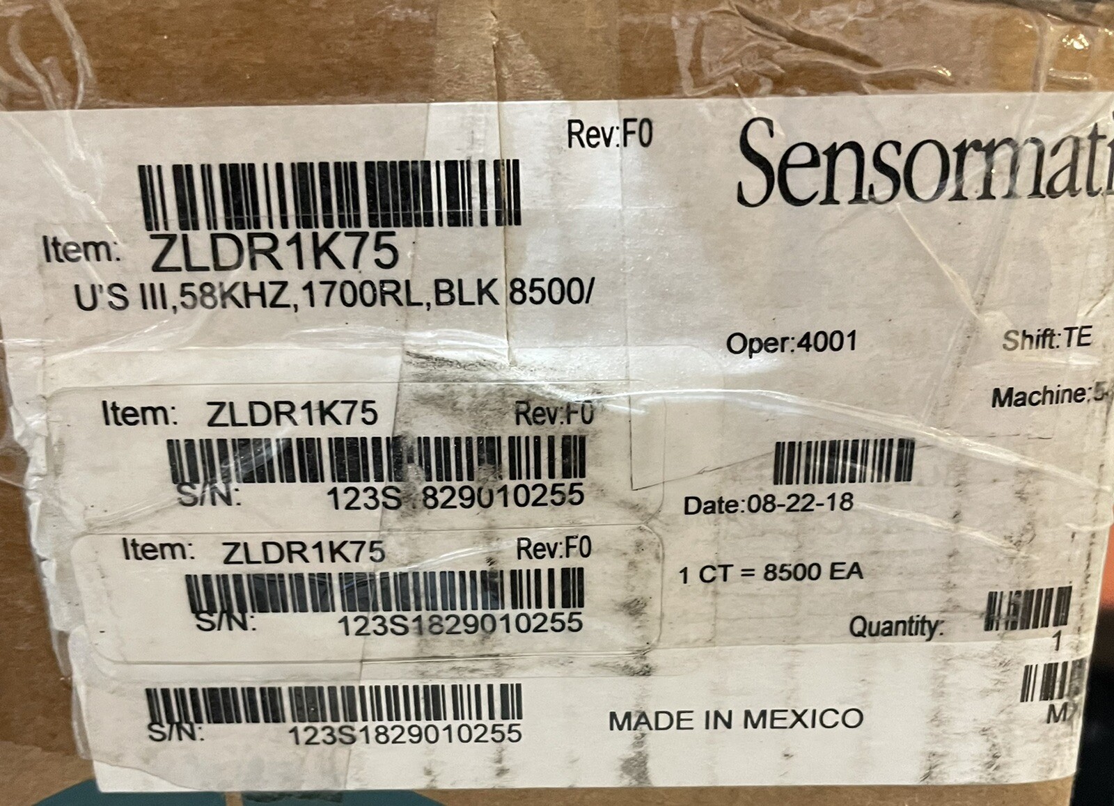 Sensormatic ZLAPX1K71 RFID Security Tags Tyco Ultra Max 0649-1059-01 ...