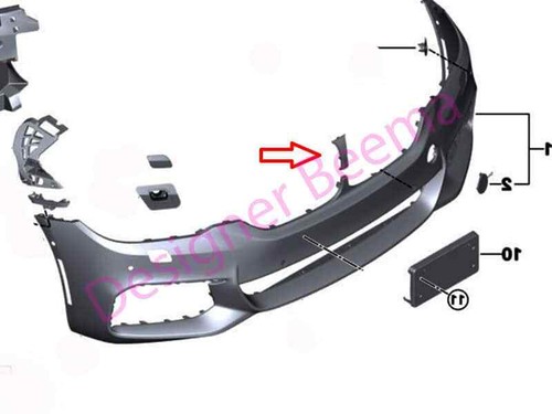 BMW 5' Series G30 G31 G38 F90 M5 i CAM Trim For Grille (JS) | eBay