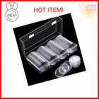 Silver Dollar Coin Case Holder for Collectors 40.6mm Silver Bar Plastic ...