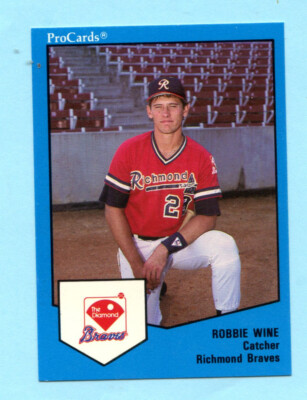 1989 Pro Card Minor League - Robbie Wine - Richmond Braves - Box 208 | eBay