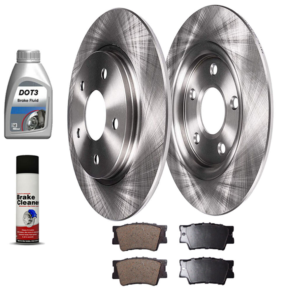 Brake Rotors Rear with 5 Lugs Kit For Toyota Camry Avalon Brake Disc CA ...