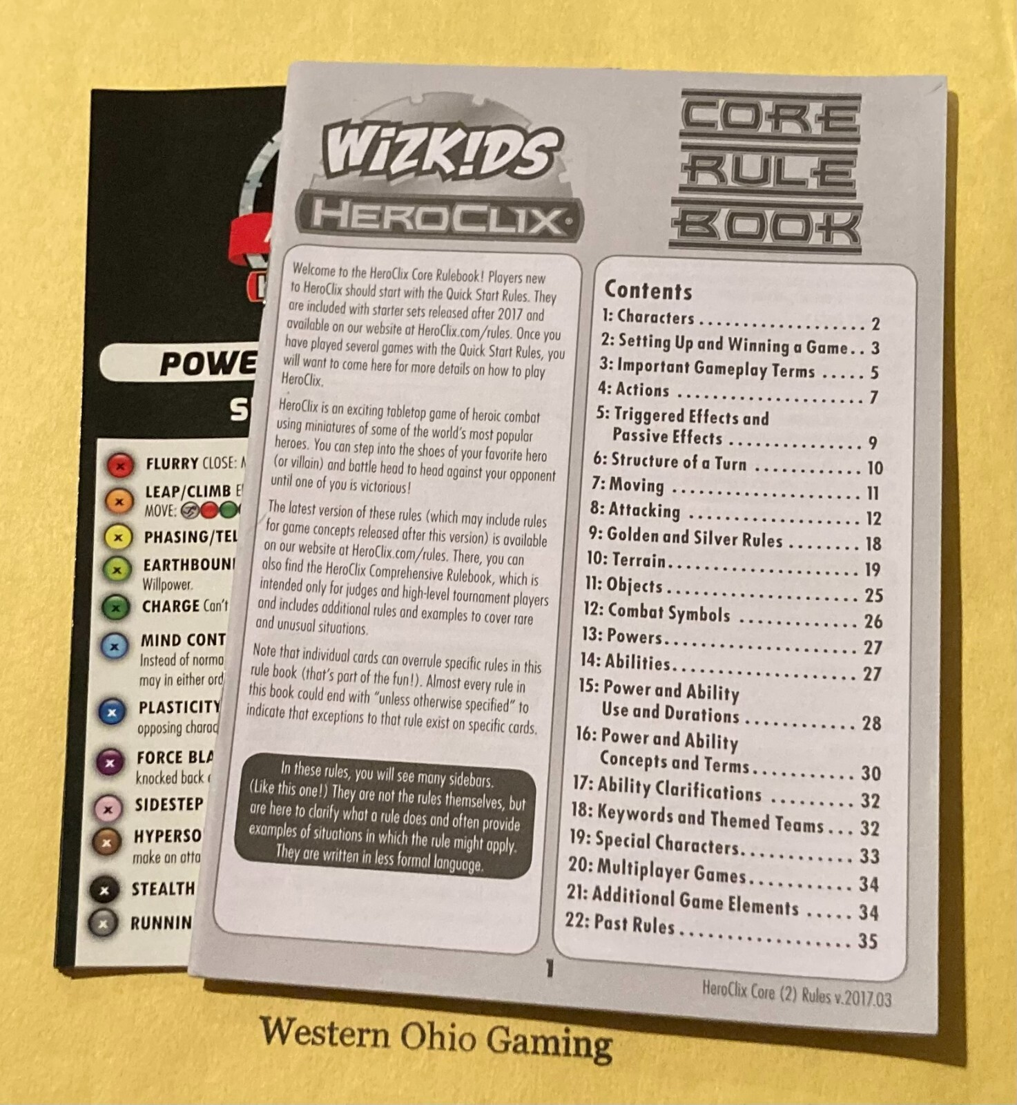 Heroclix 2017 Core Rule Book & Power and Abilities Guide NEW | eBay