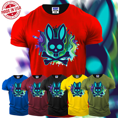 Bone Rabbit America Happy Easter Day Mens T Shirt Sarcastic Humor Funny ...
