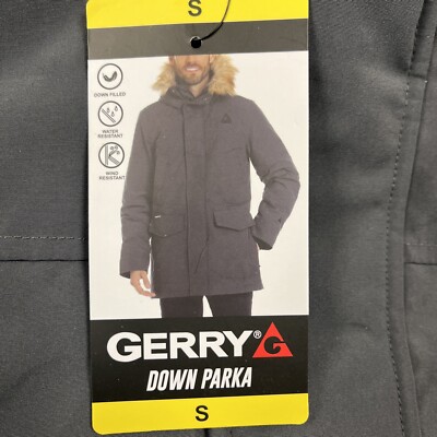 Gerry Men's' Down Parka Jacket, Gray, Size Small | eBay