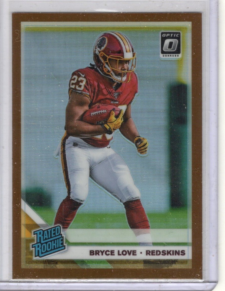 2019 Donruss Optic Bronze Prizm RC #182 Bryce Love Washington ...