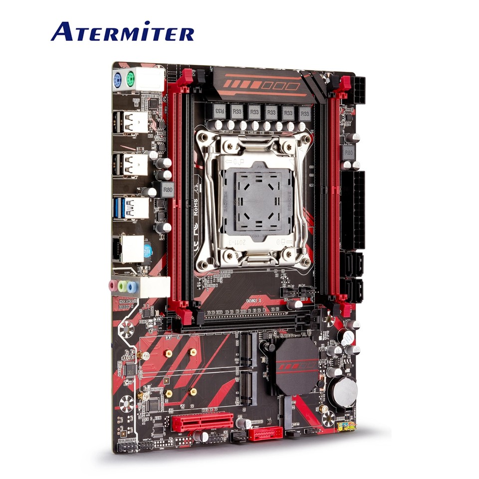 Atermiter X99 D4 Motherboard Slot LGA2011-3 USB3.0 NVME M.2 SSD Support ...