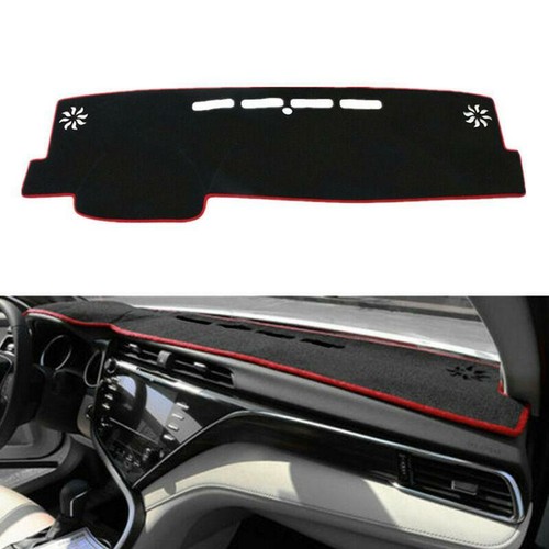 Black Dashboard Dash Mat Sun Shade Cover Pad Red Edge For Toyota Camry ...