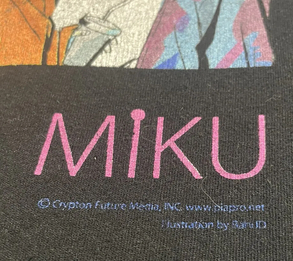 Vintage Hatsune Miku Anamanaguchi Band Tee Box Logo S… - Gem