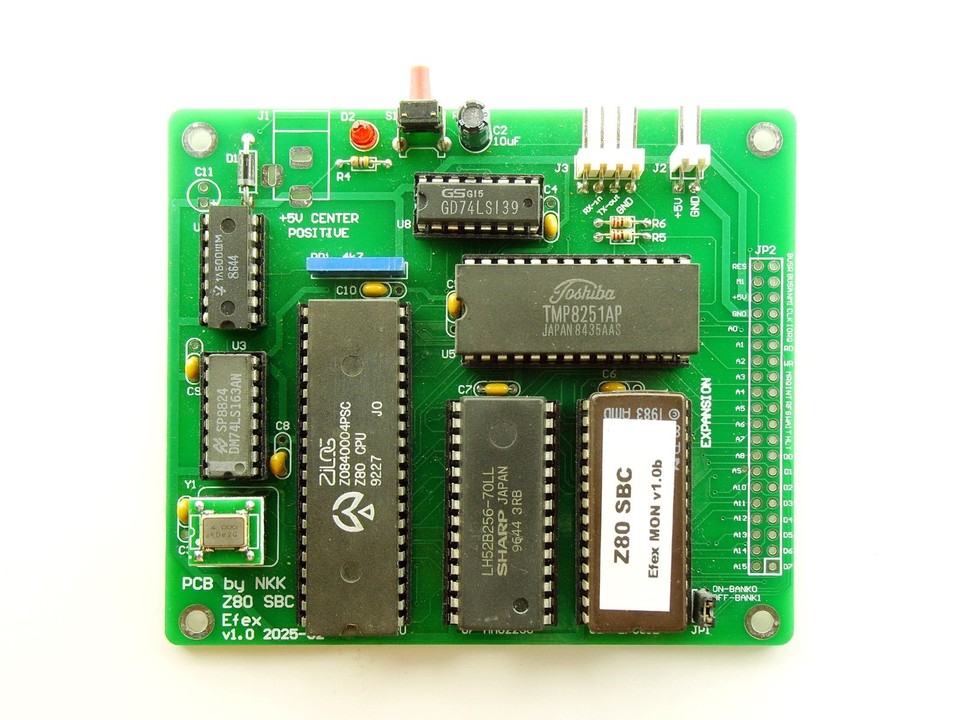 Z80 Single Board Computer PCB Bare Board, MK3880 SBC Efex, NEW [1pcs ...