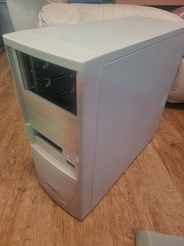 Beige Vintage Sleeper Build ATX Desktop PC Computer Case Athlon XP 90s ...
