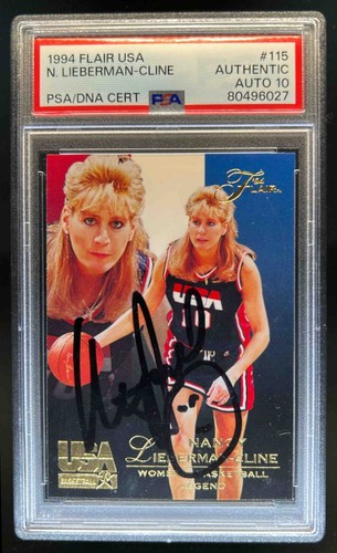 1994 Fleer Flair USA Nancy Lieberman-Cline Auto #115 PSA Authentic | eBay