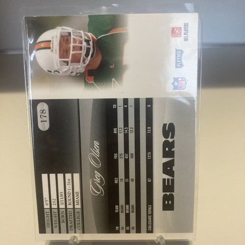 Greg Olsen PLAYOFF PRESTIGE ROOKIE CARD NFL 2007 T4-161 | eBay