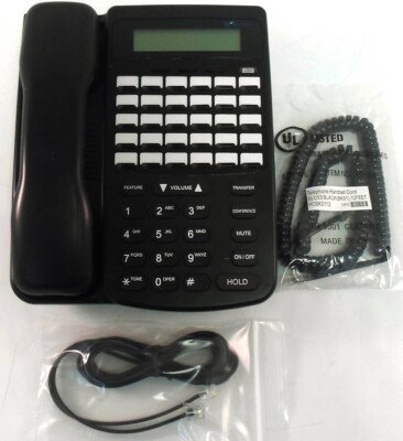 Comdial Vertical DX80 DX-80 7260-00 HAC Black LCD Office Phone A-Stock ...