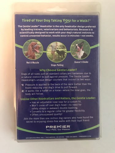 Premier Quick Release Gentle Leader Headcollar & Training Guide Petite ...