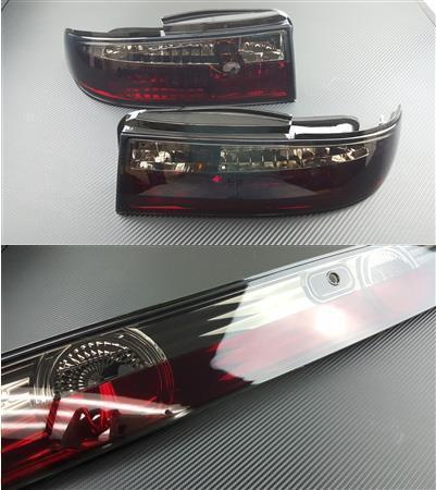 P2M 3PC SMOKED LED REAR TAIL LIGHT KIT FOR 95-96 NISSAN 240SX S14 ZENKI ...