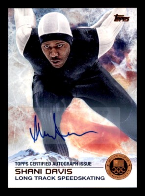 2014 Topps US Olympics #22 Shani Davis Speedskating Autograph Card ...