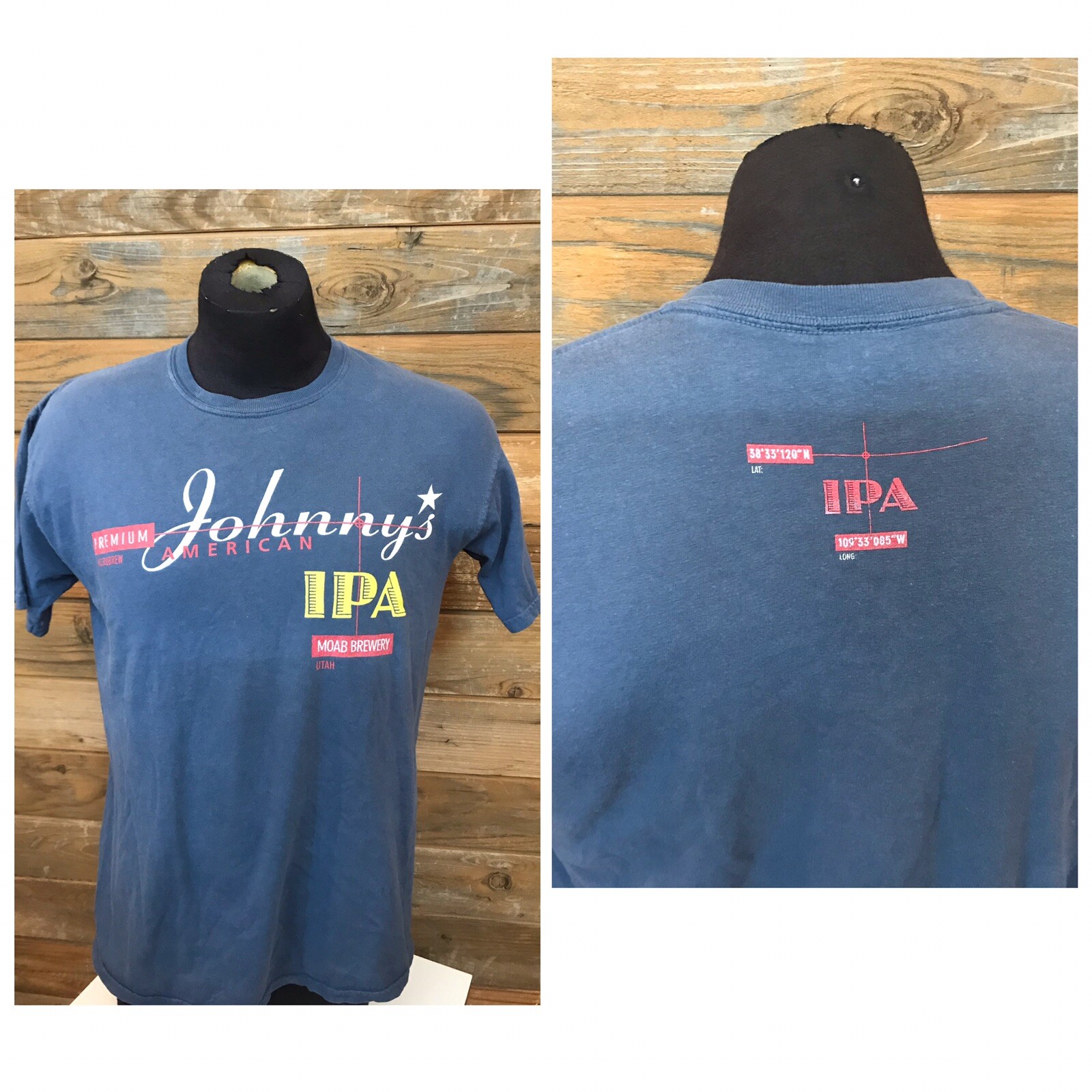 Moab Brewery Utah Johnny's American IPA Microbrew Men's cotton T-shirt ...