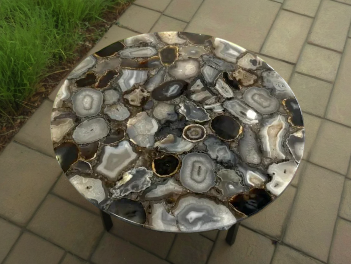 antique agate table/ agate dining table/ agate coffee table/ agate ...