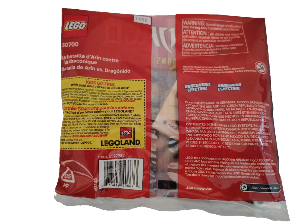 Ninjago Lego Dragons Rising 48 Pieces Arin Vs Dragonian Battle 30700 | eBay