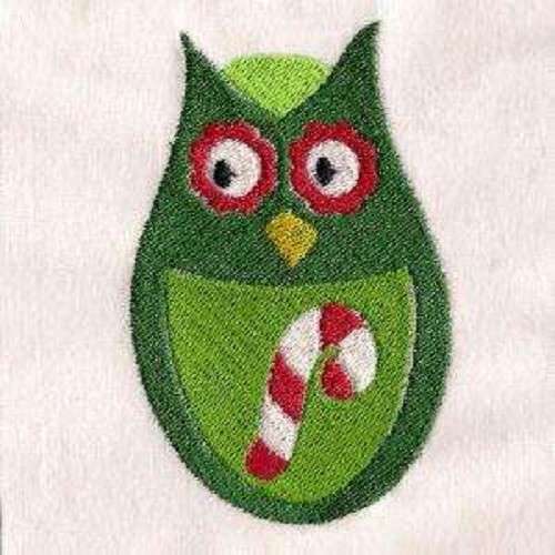 Christmas Hoot Quilting Squares, Machine Embroi., 2 each of 8 Designs ...